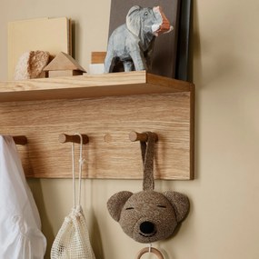 FERM LIVING Věšák s poličkou Place Rack Medium, Oak