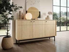 Piaski komoda Japandi K154 Barva: Dub Linea