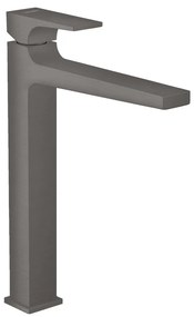 Hansgrohe Metropol, vysoká umyvadlová baterie, s výpustí Push-Open, kartáčovaná černá chromová, 32512340