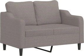 2dílná sedací souprava s poduškami taupe textil 3201841