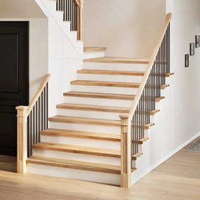 Nášlapy na schody 2 ks neošetřené 120x30x2 cm masivní dub 3283783
