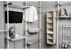Wenko Teleskopická drátěná police Herkules, 73–120 cm, bílá