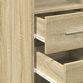 Skříň highboard dub sonoma 50 x 42,5 x 185 cm kompozitní dřevo 3281457