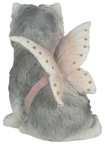 Dekorace psa s motýlími křídly – 11x10x13 cm