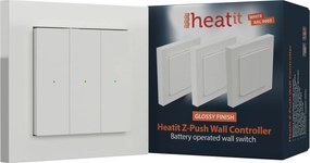 Vypínač heatit z-push wall controller white ral 9003 lesklá