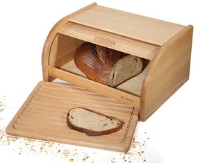 Zassenhaus COUNTRY Dřevěný chlebník 40x30x20 cm buk s krájecím prkénkem