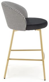 Barová židle H113 bílo-černá