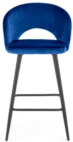 Barová židle Ivy6 tmavě modrá