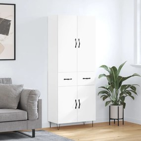 Skříň highboard bílá 69,5 x 34 x 180 cm kompozitní dřevo 3198177