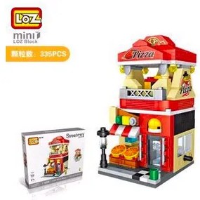 Stavebnice LOZ Mini - Prodejny Varianta: Pizza, s krabicí