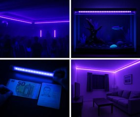 LED Solution UV LED pásek 9,6W/m 12V bez krytí IP20 07802
