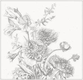 Tapeta Engraved Flowers