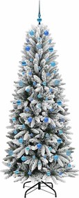 Umělý vánoční stromeček Bílá 210 cm PVC, plast, ocel a PE 3396064