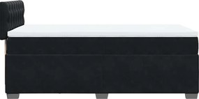 Box spring postel s matrací černá Single samet 3288773