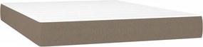 Box spring postel s matrací taupe 140x200 cm textil 3136921