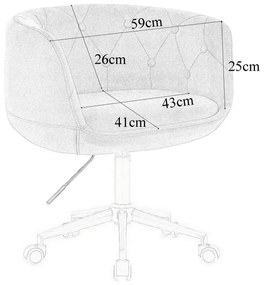 LuxuryForm DESIGN Křeslo MONTANA VELUR na zlatém talíři - levandule