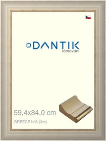 DANTIK rámeček 59,4x84 | GREECE bílá (Plexi Čiré)