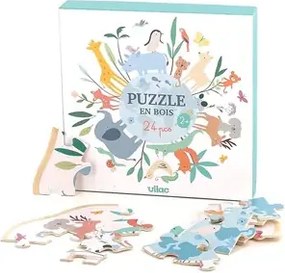 Vilac Kulaté 24dílné puzzle Svět od Sarah Betz / od 2 let