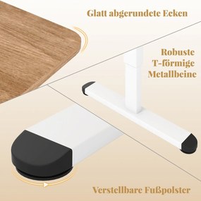 Costway Elektrický stojánek výškově nastavitelný stůl ergonomický stojánek