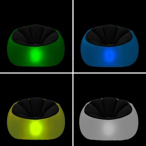 Nafukovací křeslo s barevným LED efektem a dálkovým ovládáním Chight InnovaGoods