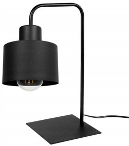 Stolní lampa Panta, 1x černé kovové stínítko, (výběr ze 2 barev uchycení)