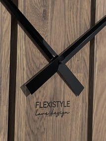 Flexistyle z246 - extra velké 80 cm nástěnné hodiny z přírodního dubu