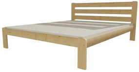 Dřevěná postel VMK 1B 180x200 borovice masiv přírodní lakovaná