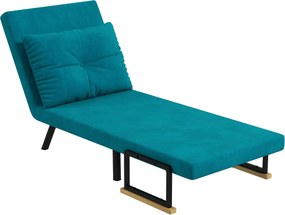 HOMCOM Rozkládací pohovka s nastavitelným opěradlem, skládací pohovka s polštáři do obývacího pokoje, látkový potah, ocel a dřevo, 63x73x81 cm, tmavě