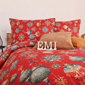 Vánoční bavlněné povlečení Magic červené EMI