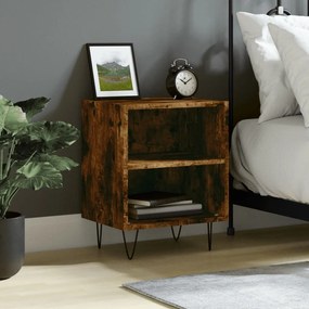 Noční stolek kouřový dub 40 x 30 x 50 cm kompozitní dřevo