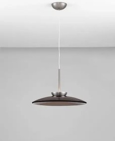 LED stmívatelný nikl-hnědý moderní lustr Esti