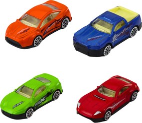 LEAN Toys Sada autíček v tubě, moderní sportovní auta 1:64