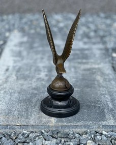 Bronzová socha - Orel na glóbu ve stylu Art Deco