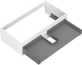 Mexen Box-A, závěsná skříňka 90 cm, 1 zásuvka, bílá matná, 91AX0-0900-235-1-01