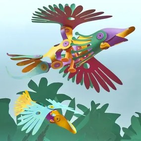 CLIXO Tropical Birds - magnetická stavebnice 22 kusů