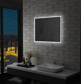 vidaXL Koupelnové nástěnné zrcadlo s LED osvětlením 80 x 60 cm [144727]