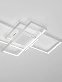 Designové stropní svítidlo Clea bílé s dálkovým ovládáním