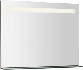 Sapho Breto - Zrcadlo Breto 80x61 cm s LED osvětlením a poličkou BT080