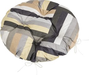 Bellatex Sedák Adéla prošívaný kulatý Šedá,Béžová 40 cm, (průměr)