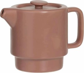 Konvice čajová s šálkem NATURAL, 800 ml, terakotová barva