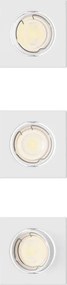 Philips - SADA 3x Podhledové svítidlo PERIDOT 1xGU10/7W/230V bílá