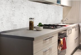 DIMEX | Fototapeta do kuchyně Trhliny v omítce KI-180-264 | 180 x 60 cm | bílá, šedá