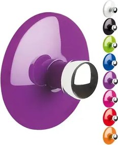 Spirella BOWL samolepící háček fialový / ABS / průměr 50 mm