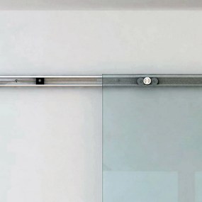 HOMCOM Posuvné skleněné dveře Posuvné skleněné dveře, matné sklo, 775/900/1025x2050 mm| Aosom