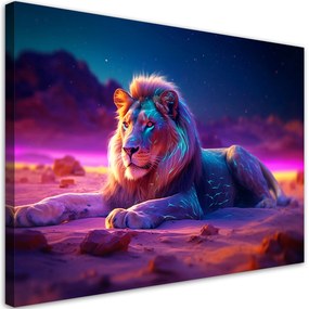 Gario Obraz na plátně Silný lev a odpočinek Rozměry: 60 x 40 cm