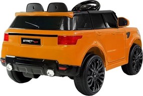 LEAN CARS Elektrické autíčko HL1638 s dálkovým ovládáním, MP3 a LED světlem oranžové