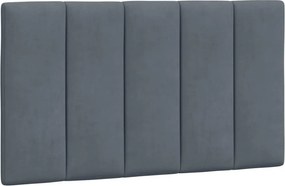 Postel s matrací Hanko tmavě šedá 90 x 200 cm samet 3208575