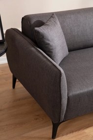 HANAH HOME rohová pohovka BELISSIMO vpravo tmavě šedá 560ARE1802