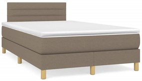 Box spring postel s matrací taupe 120x190 cm textil 3269783