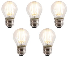 Sada 5 LED žárovek E27 P45 5W 700 lm 2700K s 3-stupňovým stmíváním